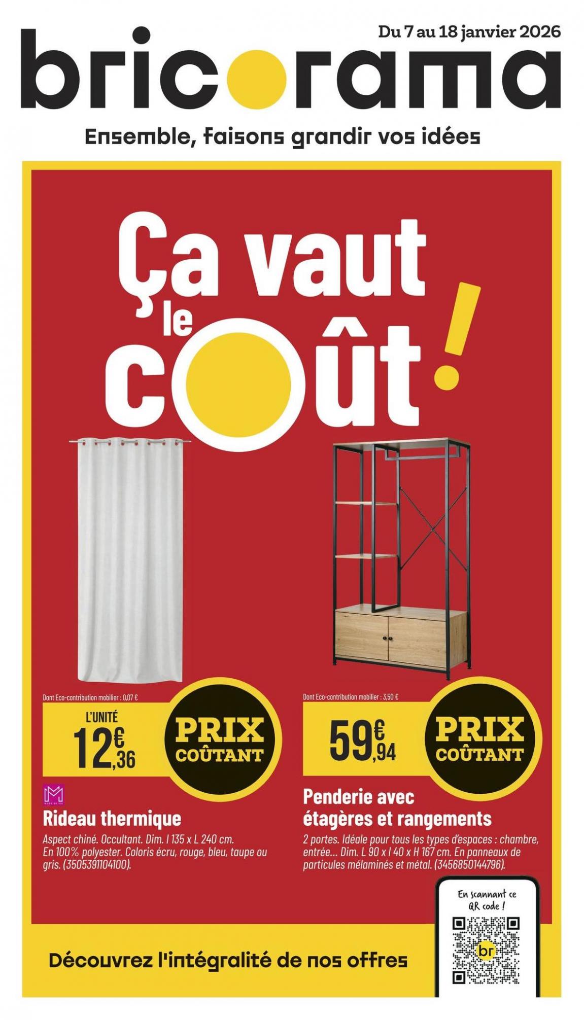 2 semaine (week). [07/1/2026-18/1/2026] Ça vaut le cout!. Bricorama